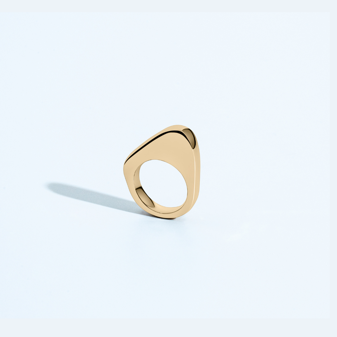 Luna Gold Ring – Une Pick
