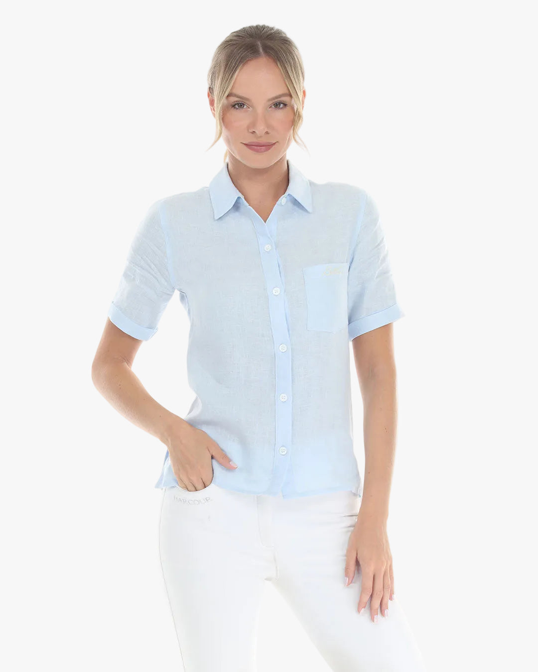 MICHELLE Linen Shirt – Une Pick